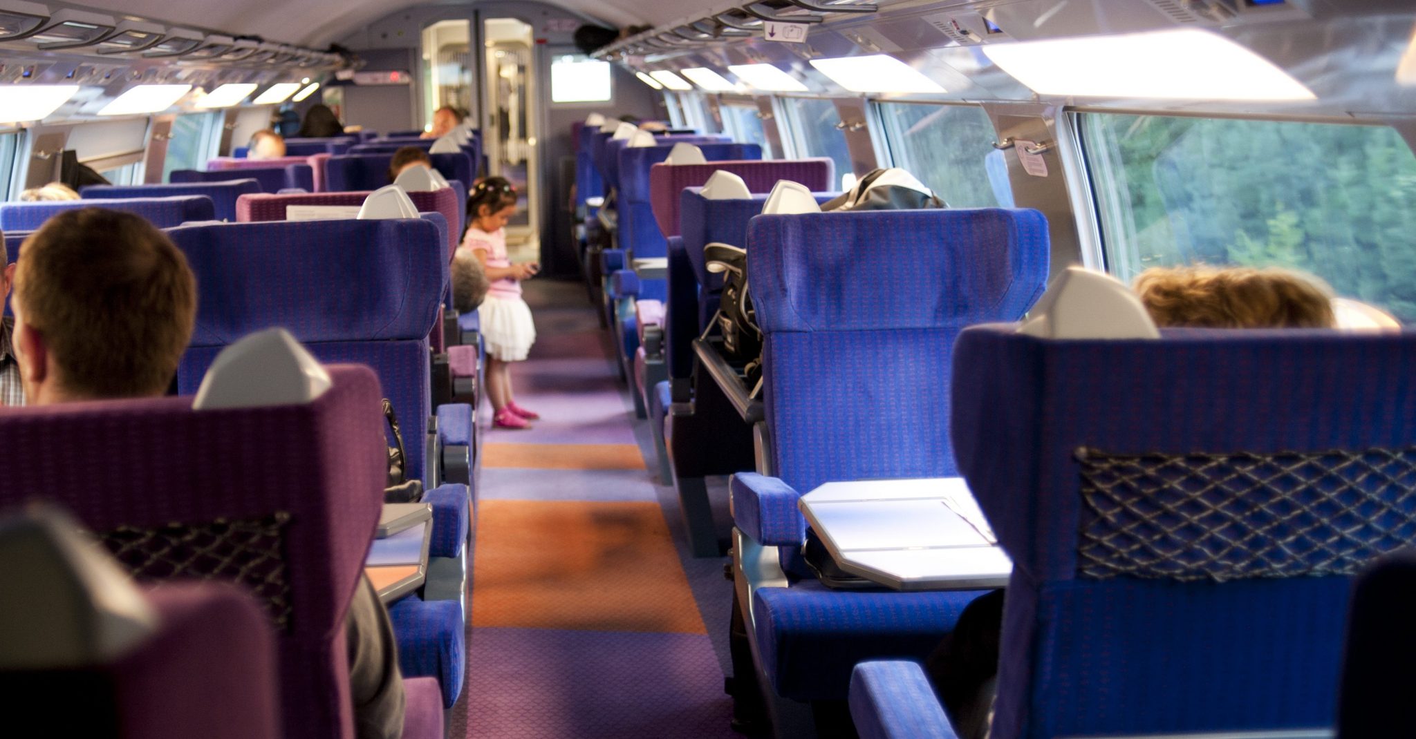 Interior view of a TGV Duplex (1st class) - Ville, Rail & Transports