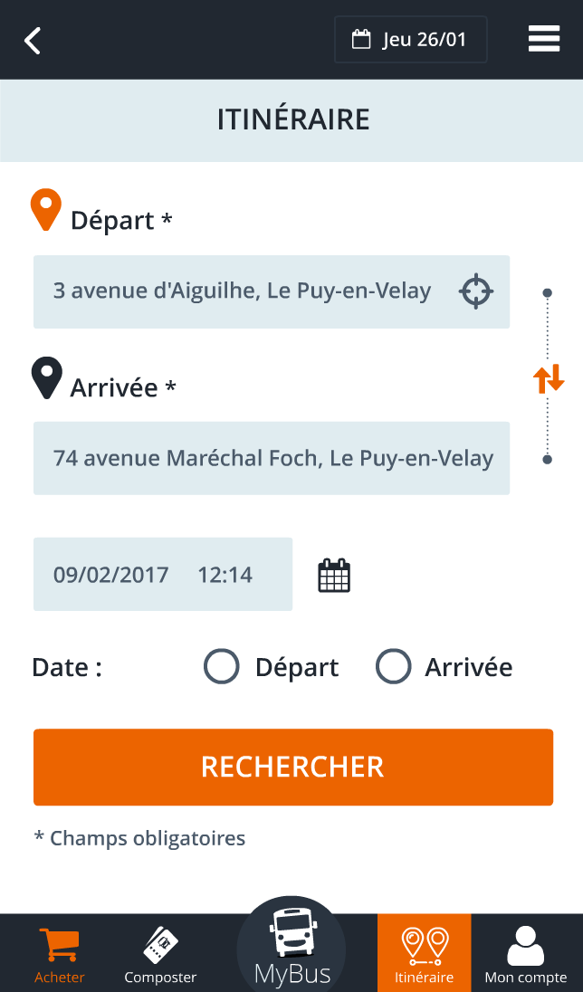 MyBus-itineraire - Ville, Rail & Transports